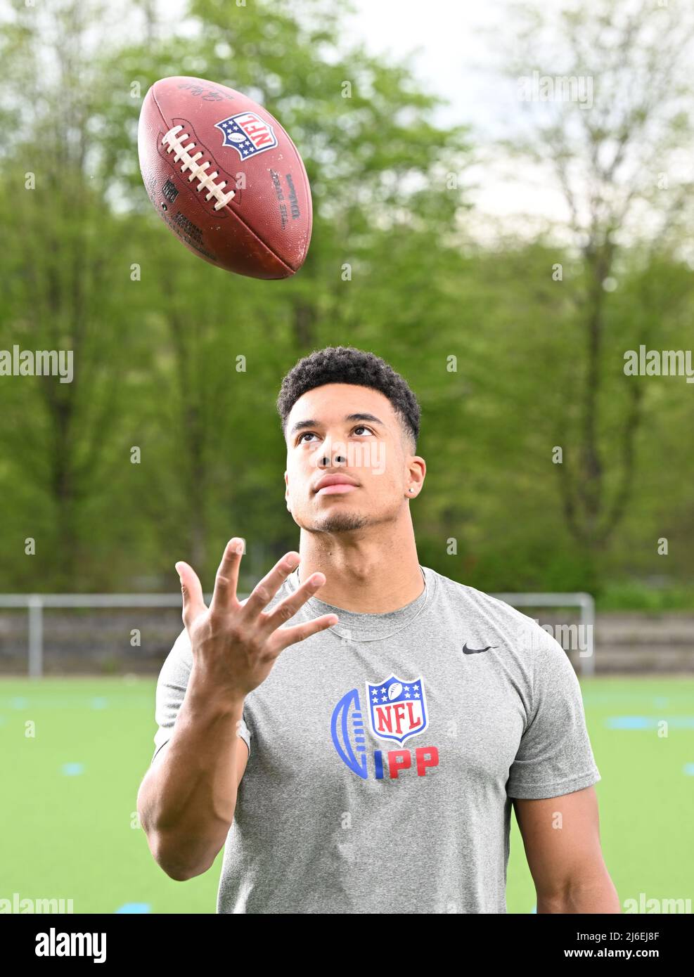 30 April 2022, Baden-Wuerttemberg, Reutlingen: German football player ...