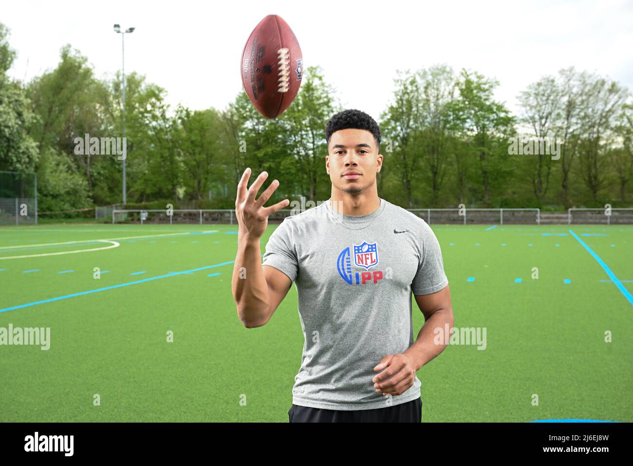 30 April 2022, Baden-Wuerttemberg, Reutlingen: German football player ...