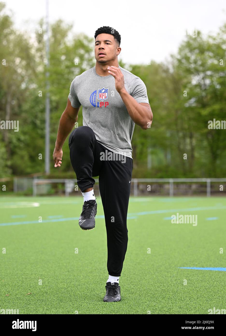 30 April 2022, Baden-Wuerttemberg, Reutlingen: German football player ...