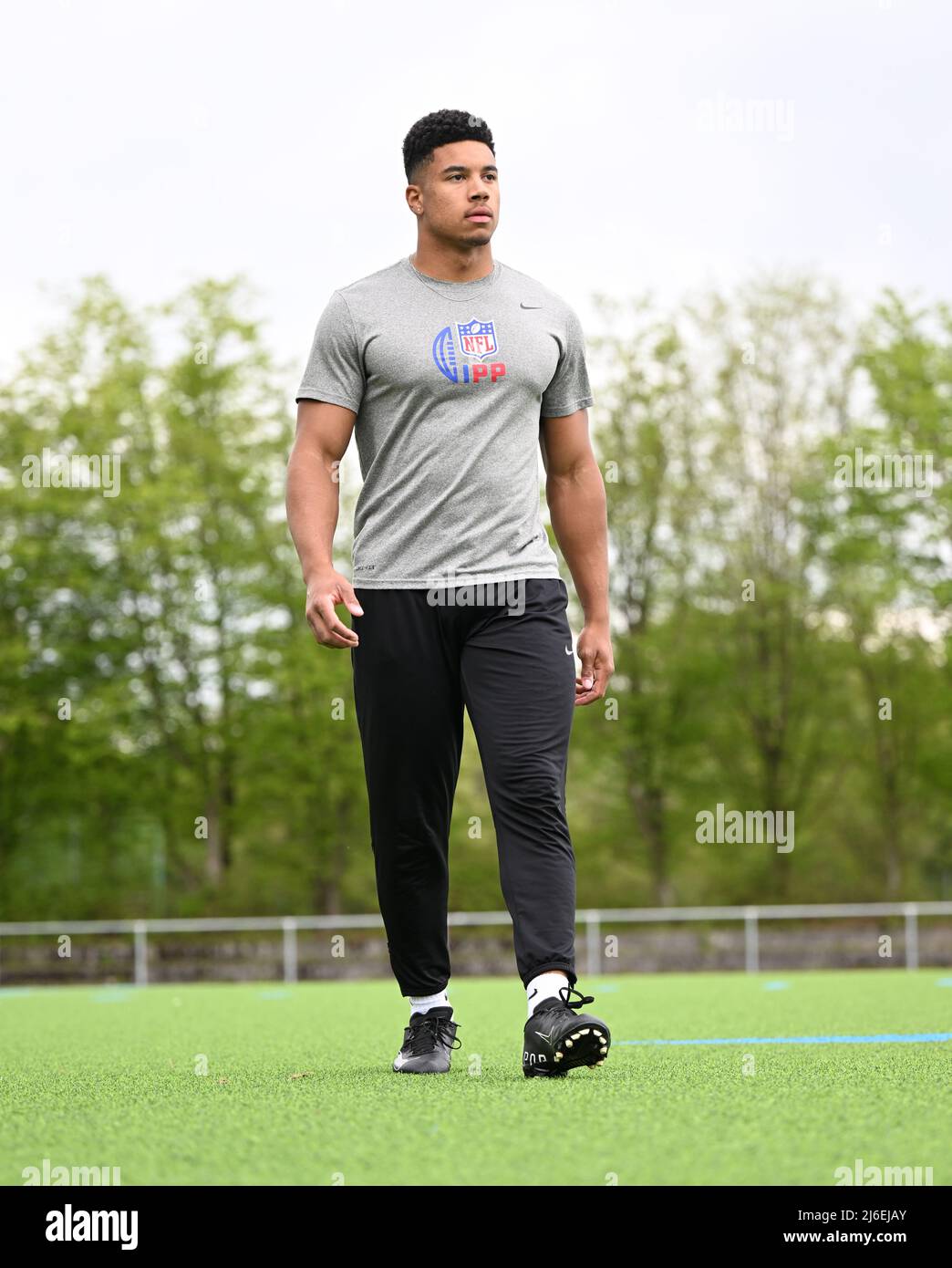 30 April 2022, Baden-Wuerttemberg, Reutlingen: German football player ...