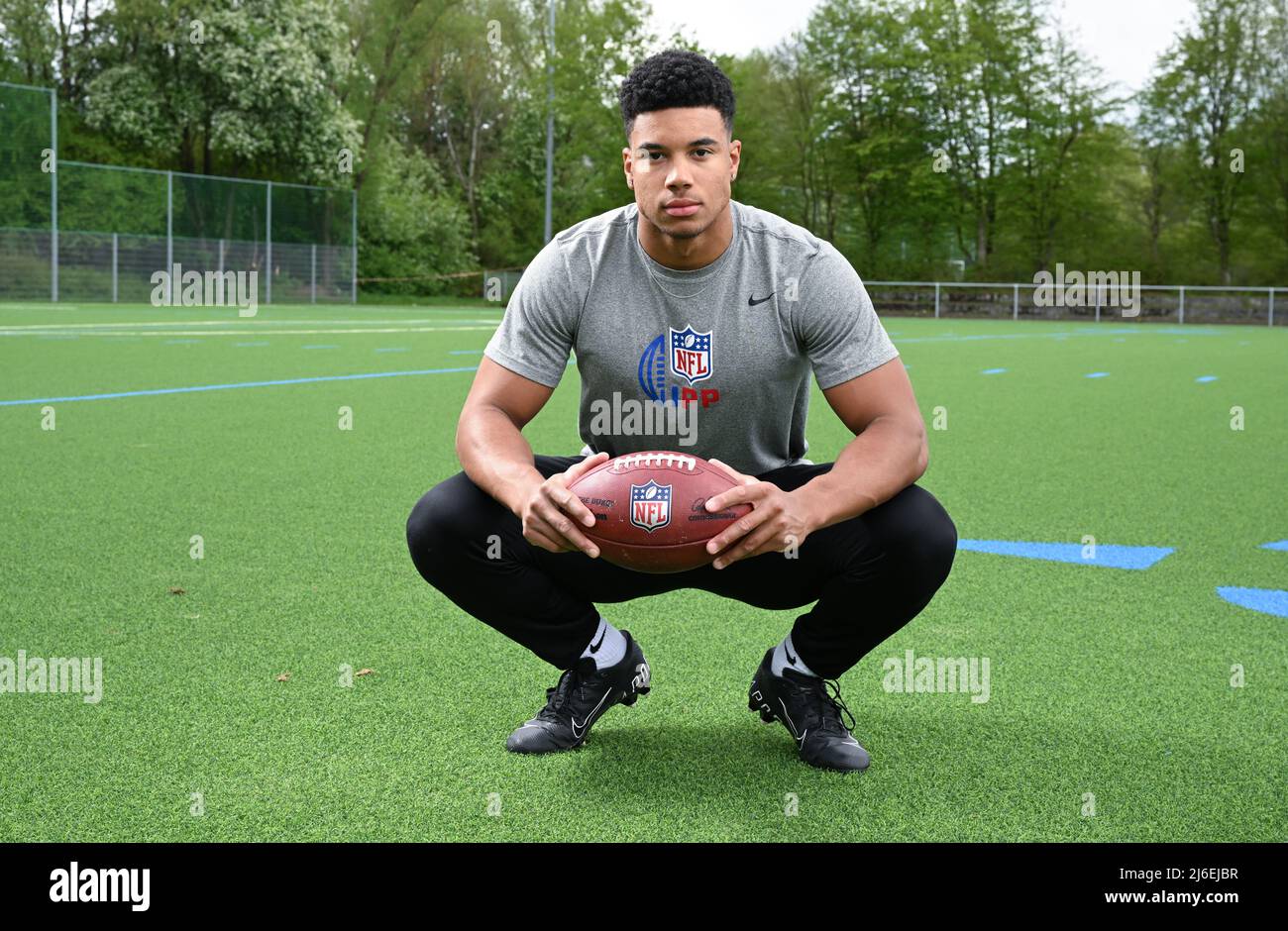 30 April 2022, Baden-Wuerttemberg, Reutlingen: German football player ...