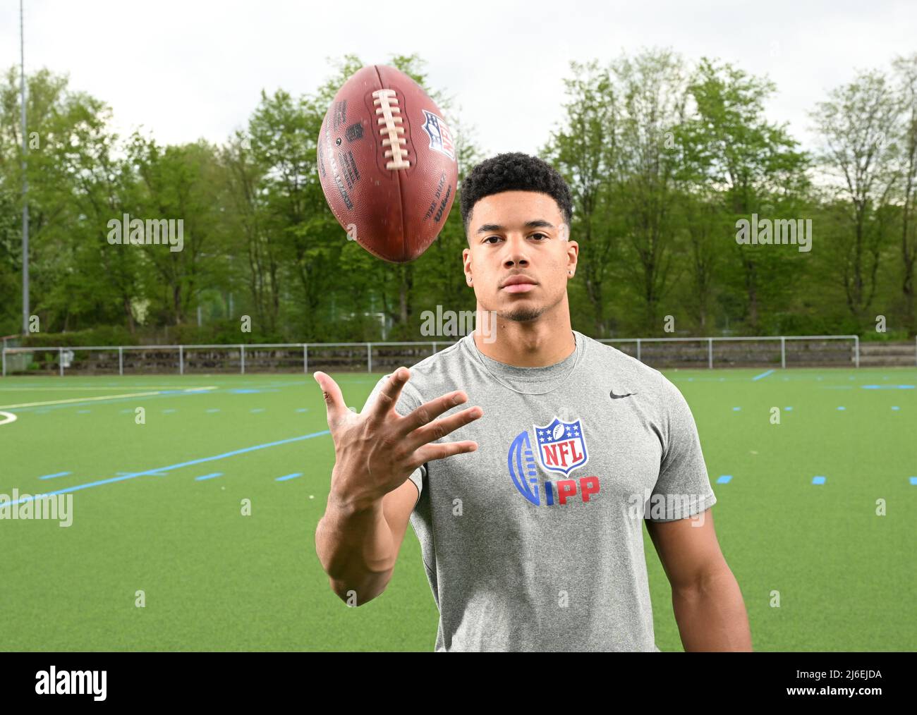 30 April 2022, Baden-Wuerttemberg, Reutlingen: German football player ...