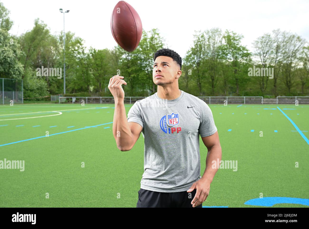 30 April 2022, Baden-Wuerttemberg, Reutlingen: German football player ...