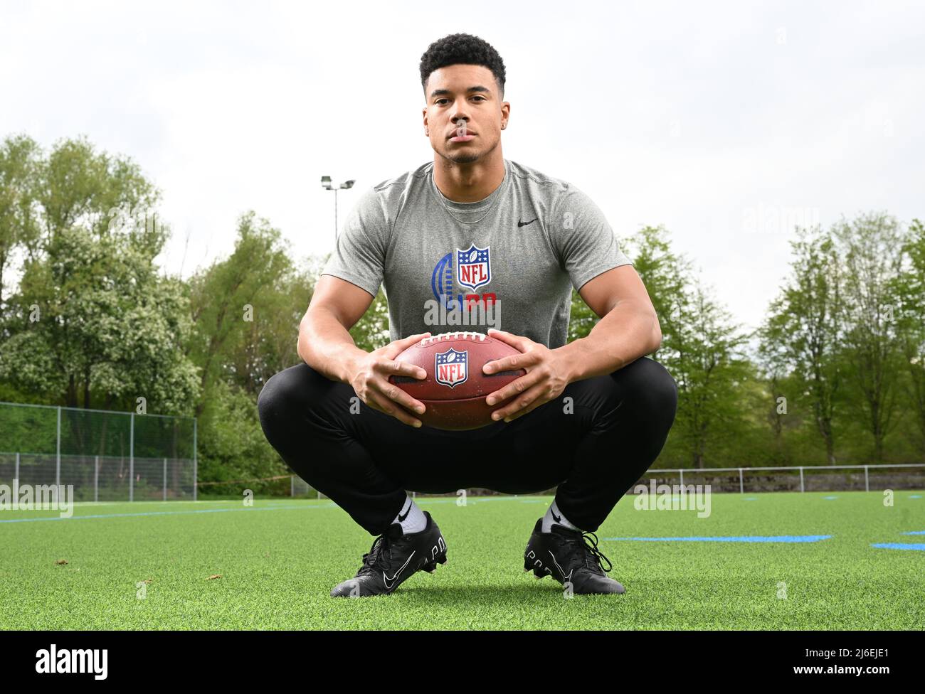 30 April 2022, Baden-Wuerttemberg, Reutlingen: German football player ...