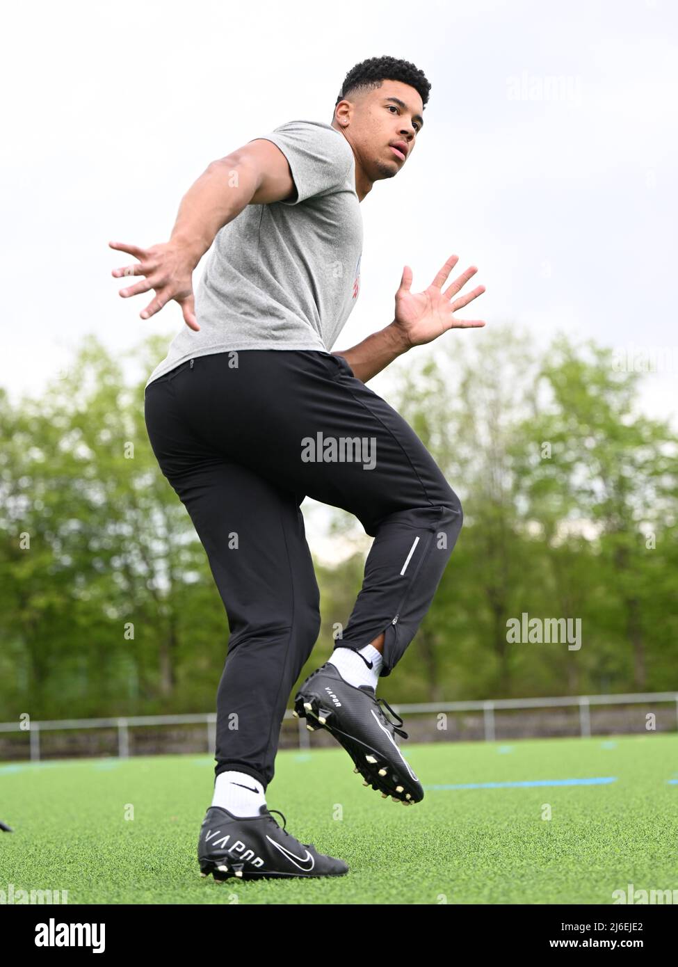 30 April 2022, Baden-Wuerttemberg, Reutlingen: German football player ...