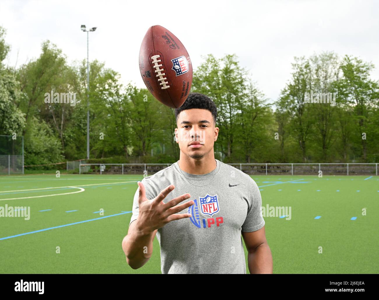 30 April 2022, Baden-Wuerttemberg, Reutlingen: German football player ...