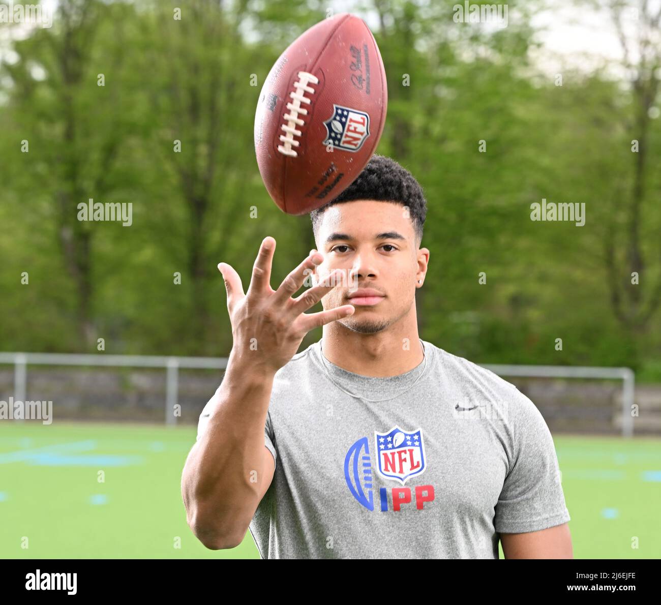 30 April 2022, Baden-Wuerttemberg, Reutlingen: German football player ...