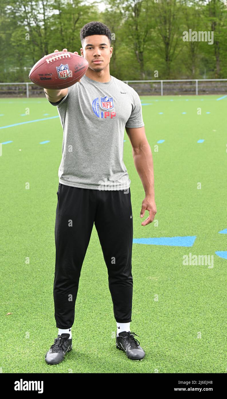 30 April 2022, Baden-Wuerttemberg, Reutlingen: German football player ...