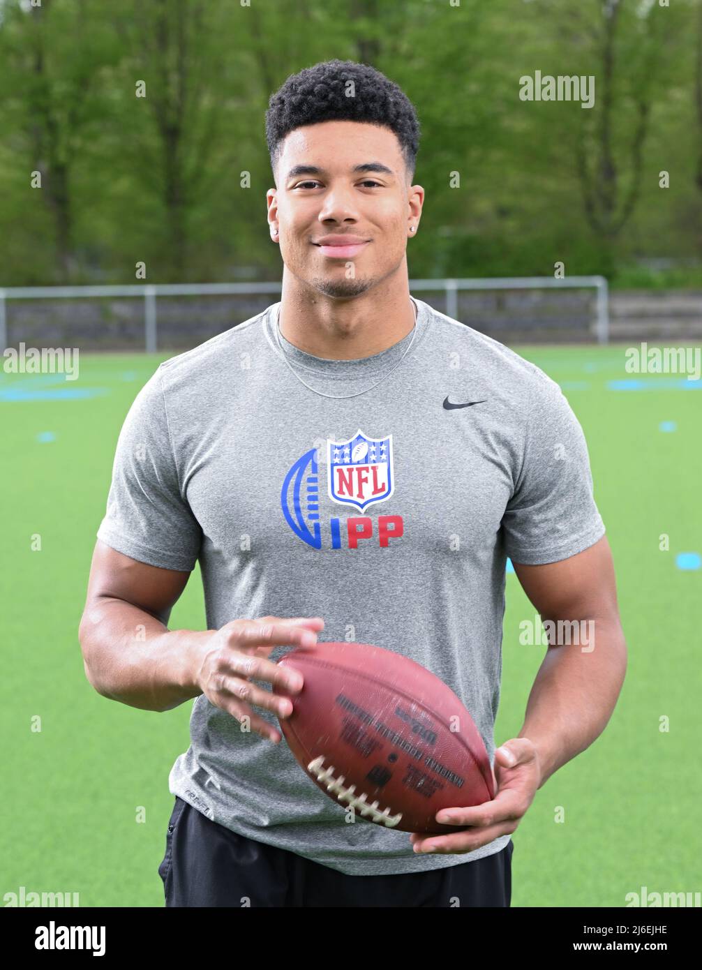 30 April 2022, Baden-Wuerttemberg, Reutlingen: German football player ...