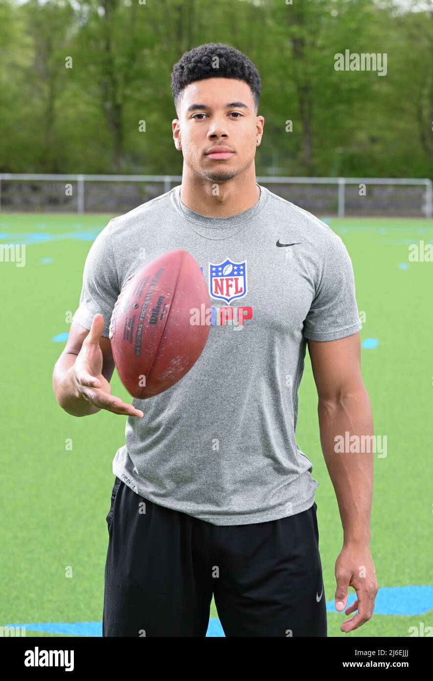 30 April 2022, Baden-Wuerttemberg, Reutlingen: German football player ...