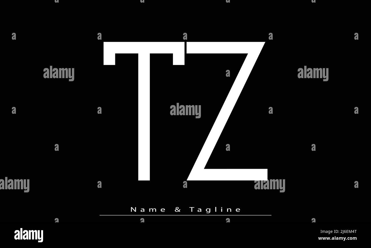 Alphabet letters Initials Monogram logo TZ , ZT Stock Vector Image ...