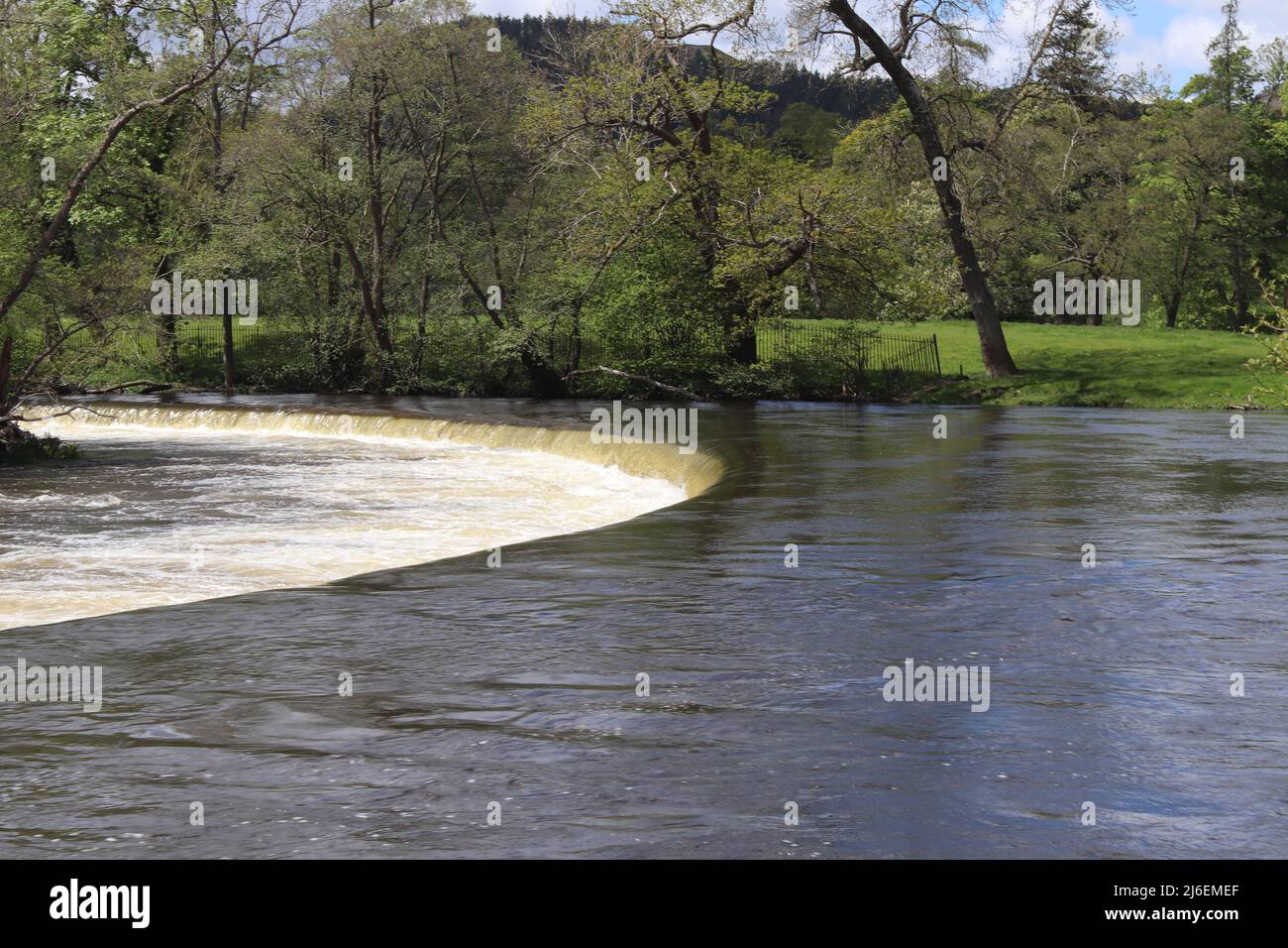 Horseshoe Falls , Llangollen Wales Stock Photo - Alamy