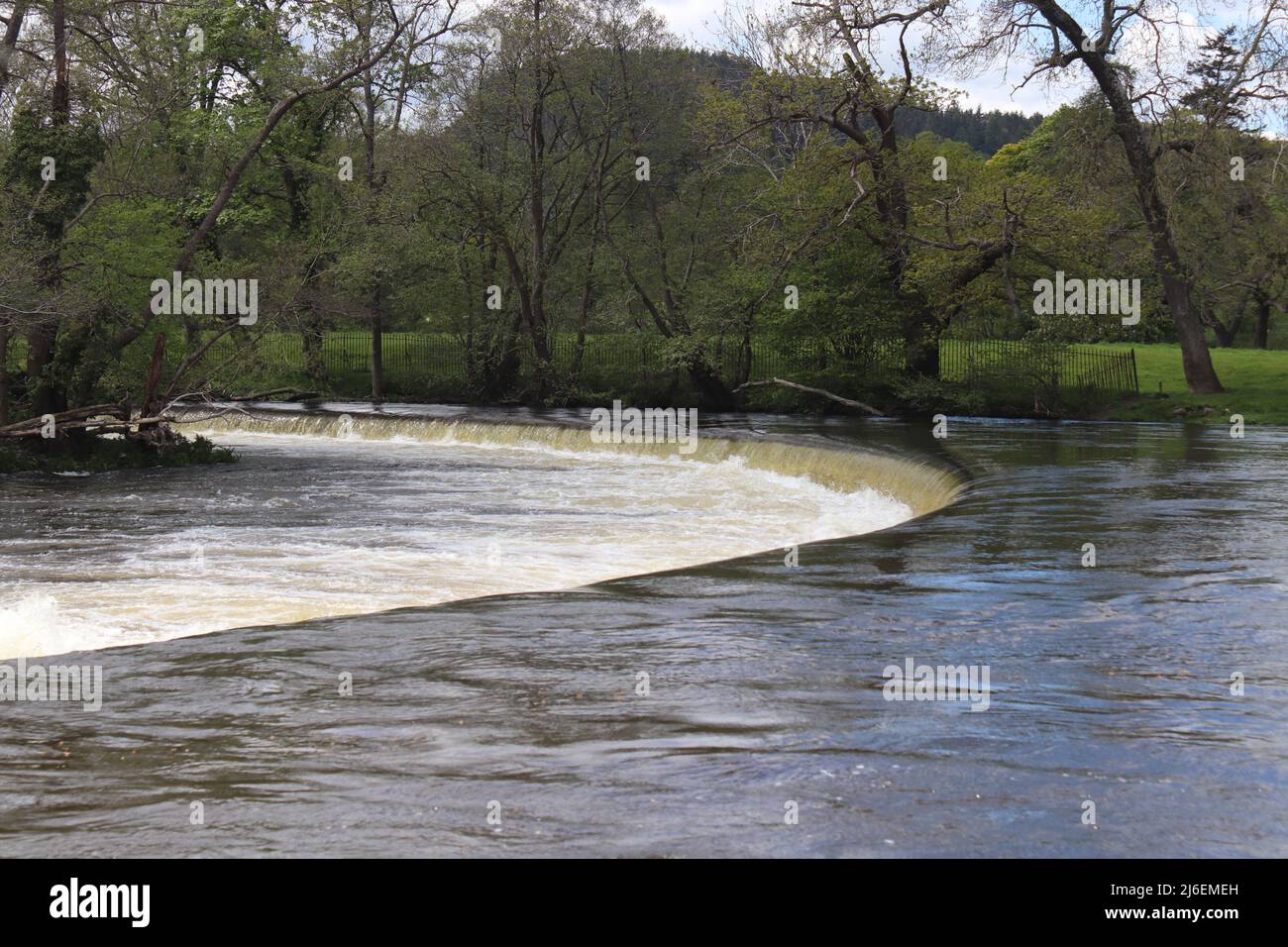 Horseshoe Falls , Llangollen Wales Stock Photo - Alamy