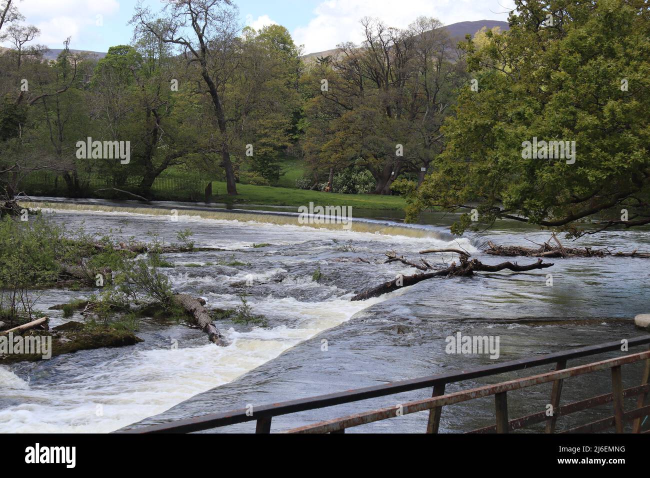 Horseshoe Falls , Llangollen Wales Stock Photo - Alamy