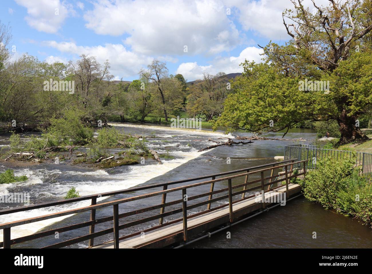 Horseshoe Falls , Llangollen Wales Stock Photo - Alamy