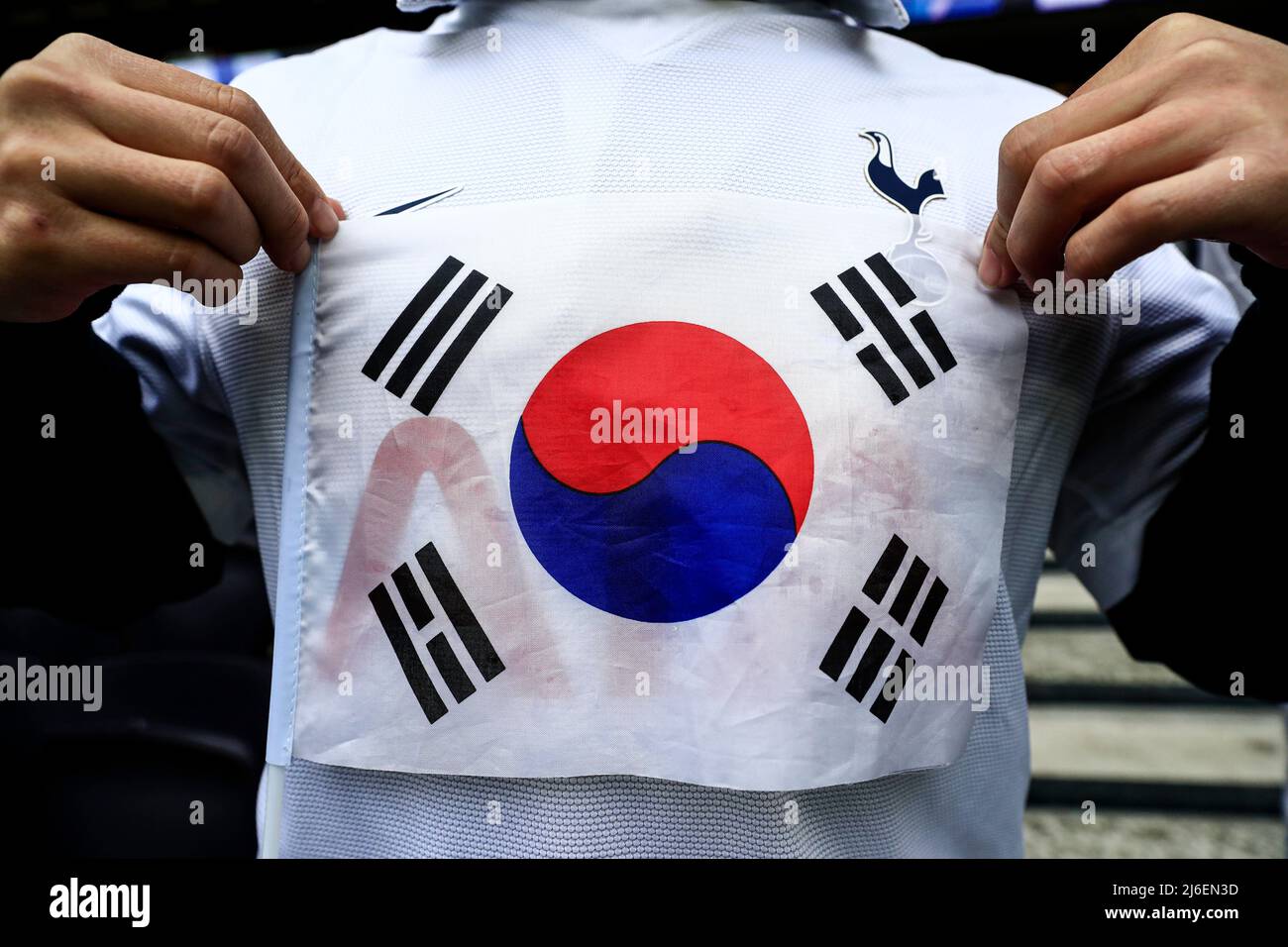 Korean fans flag hi-res stock photography and images - Alamy