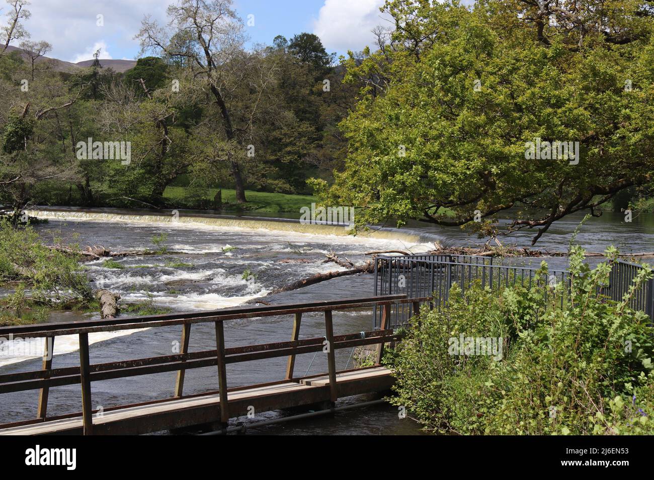 Horseshoe Falls , Llangollen Wales Stock Photo - Alamy