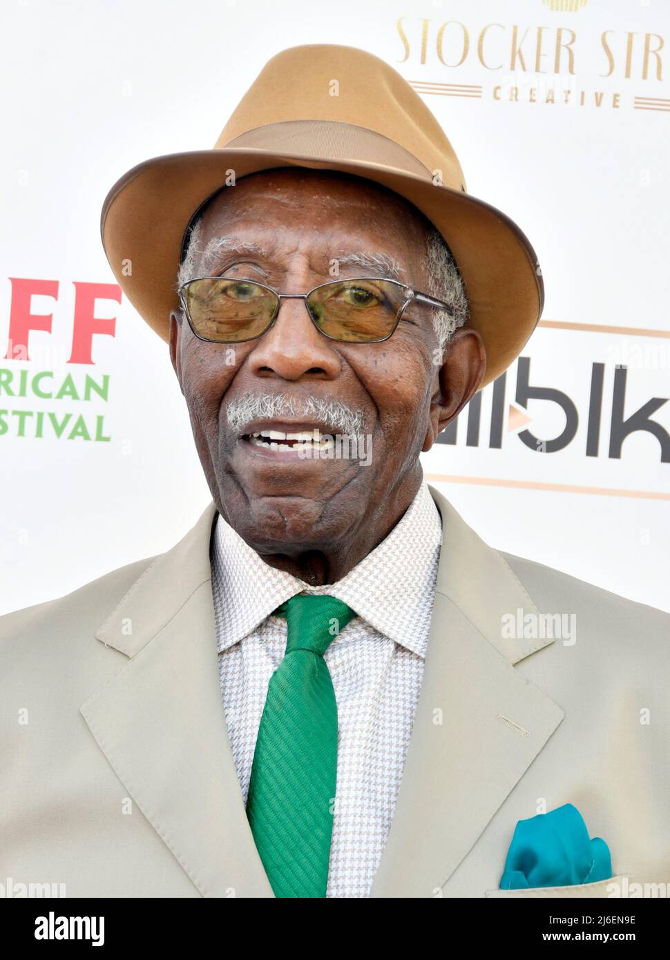 LOS ANGELES, CA - APRIL 30: George Finley, Ayuko Babu, Dr. Dick Barnett ...