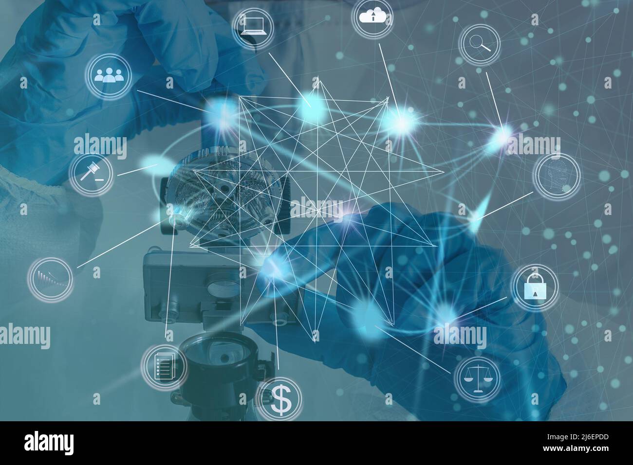 Futuristic user interface concept. Graphical User Interface(GUI). Head ...