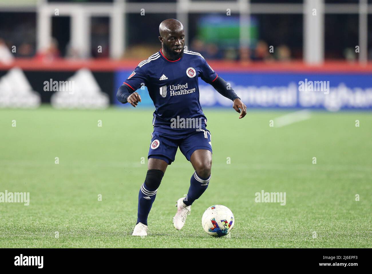 April 30, 2022; Foxborough, MA, USA; New England Revolution midfielder ...