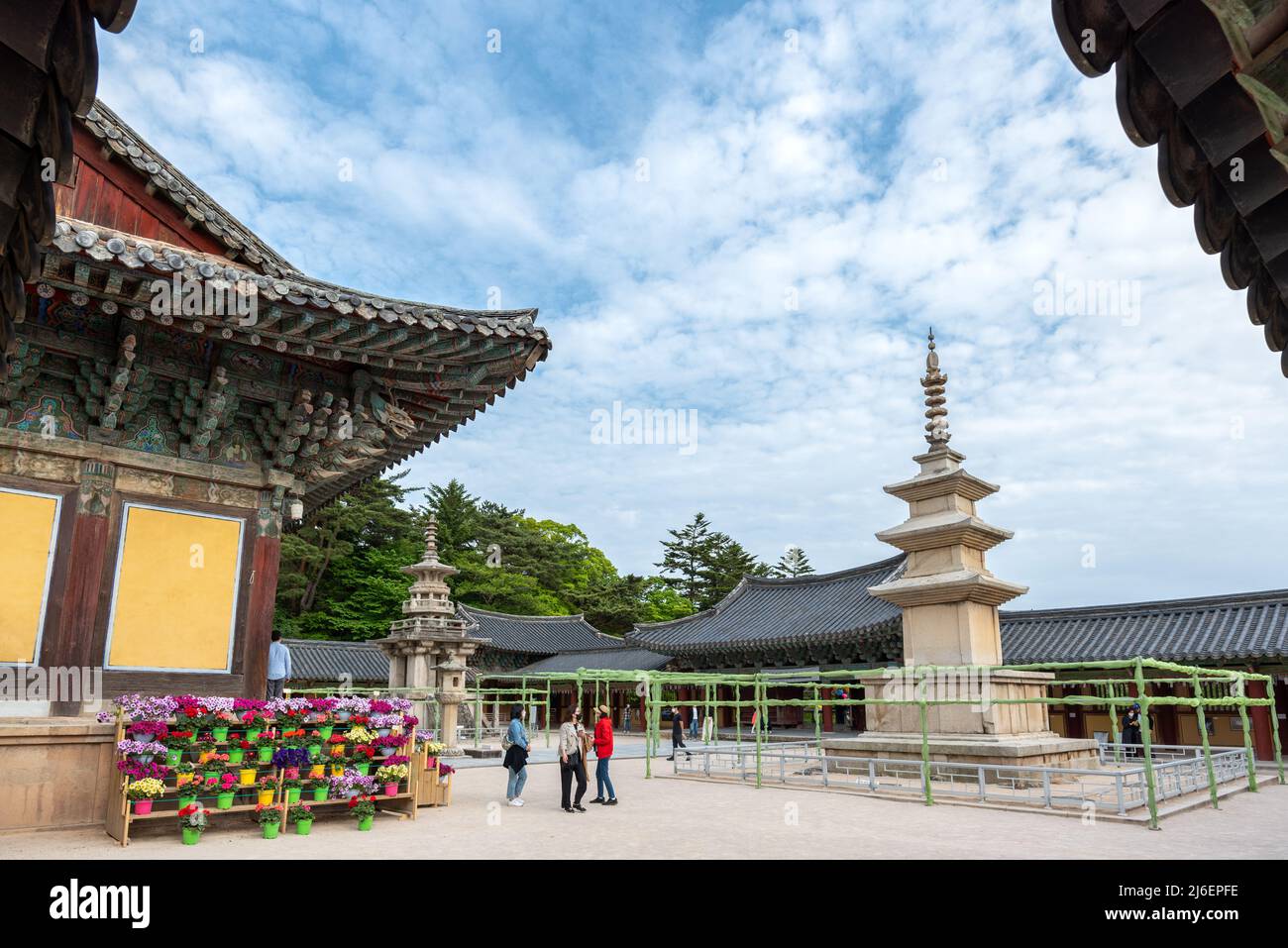 Bulguksa Buddhist temple in Gyeongju, South Korea, UNESCO World ...