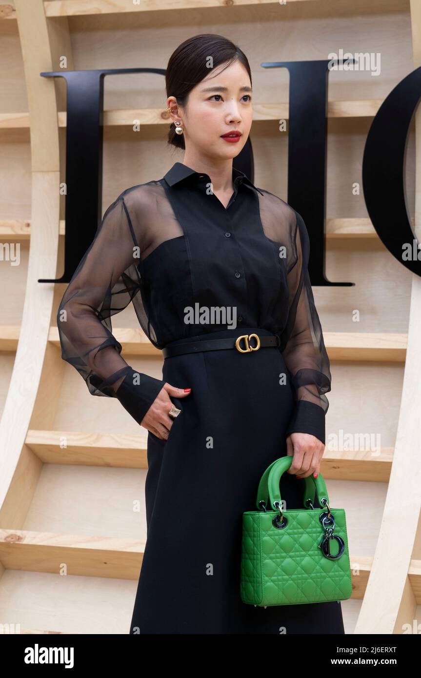 South Korean actress Ki Eun-se, attends a photo call for the Dior's Fall 2022 collection in ...