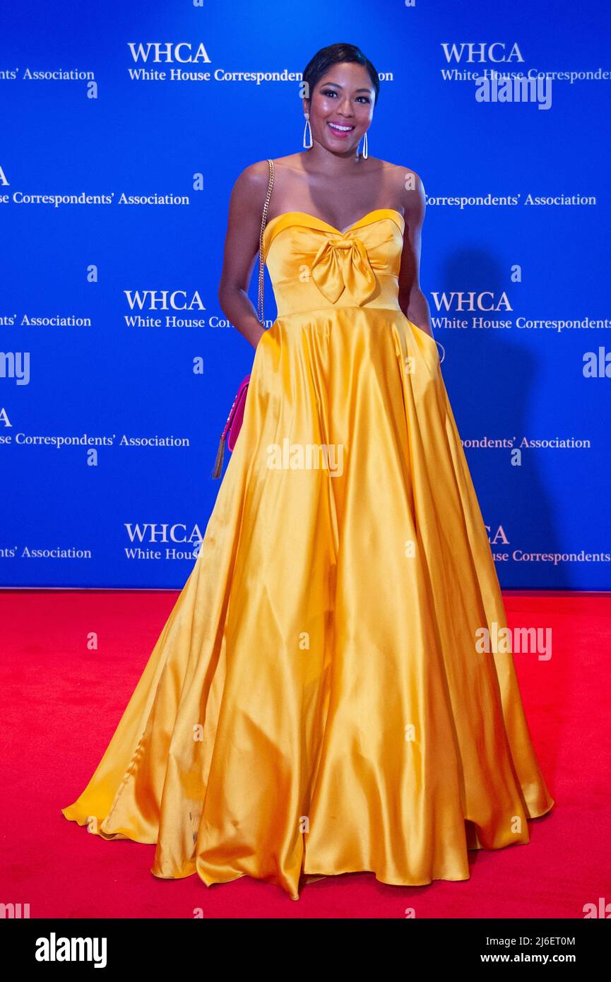 Alicia Quarles arrives for the 2022 White House Correspondents ...