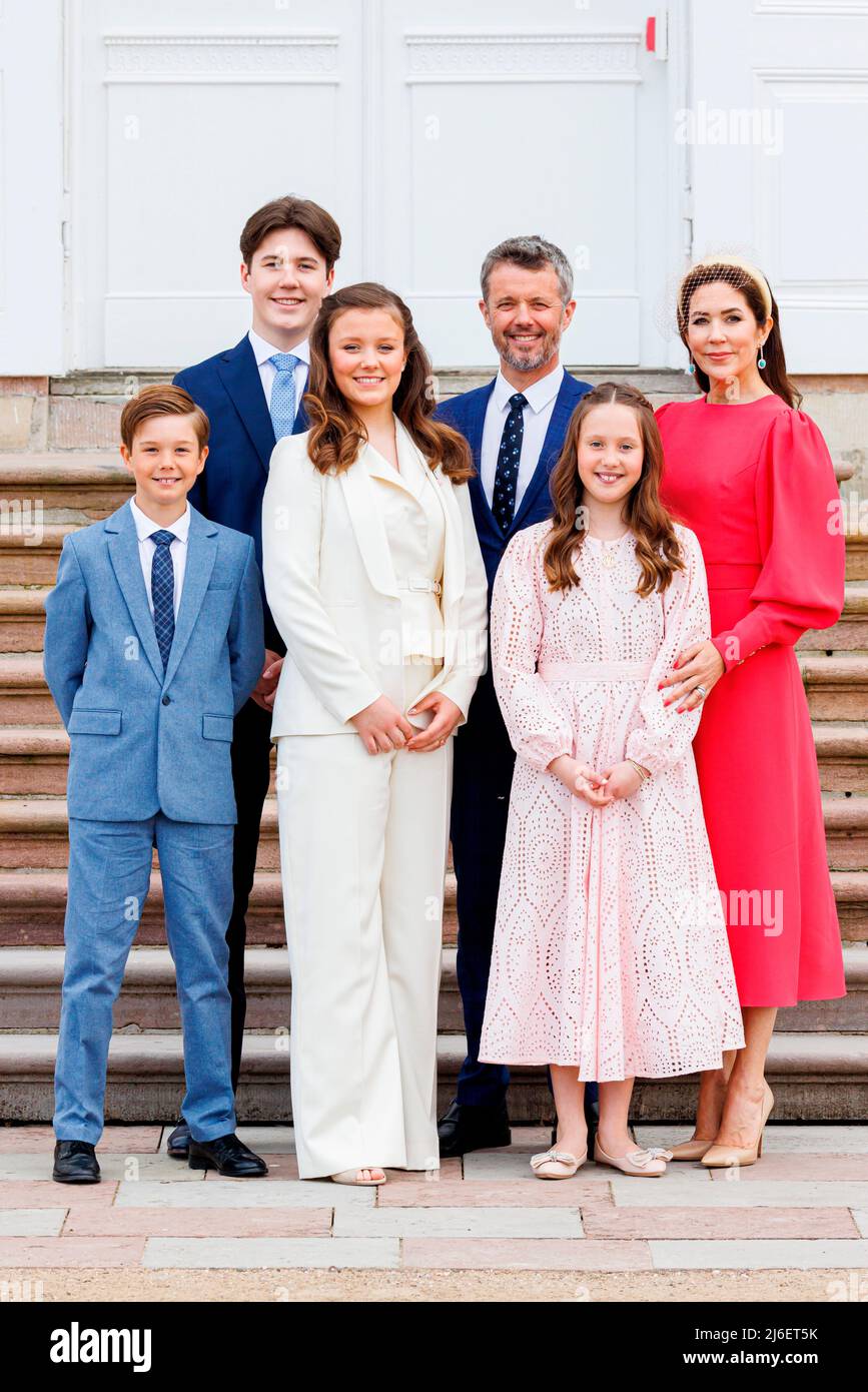 Queen Margrethe, Crown Prince Frederik, Crown Princess Mary, Prince ...