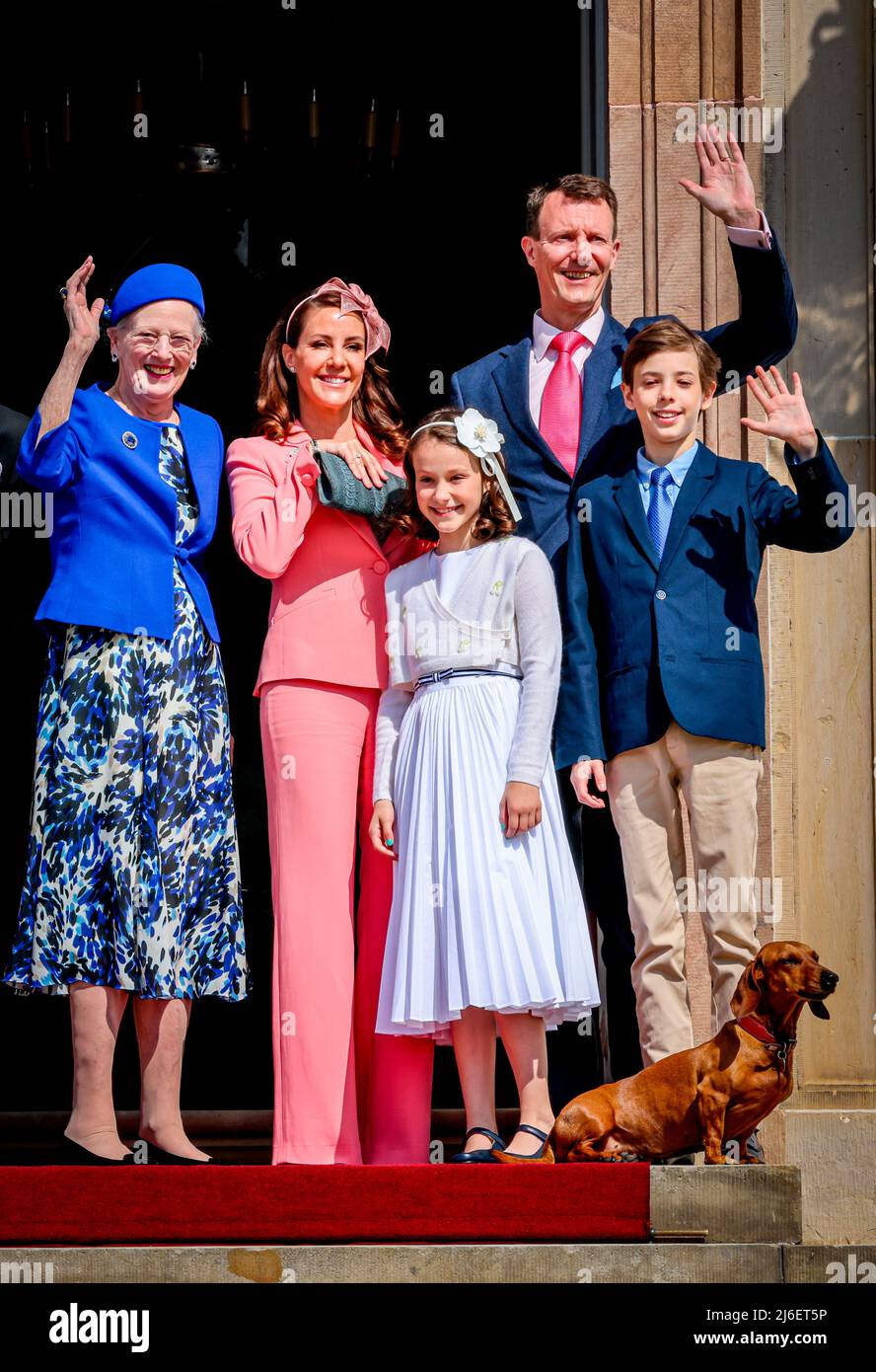 Queen Margrethe, Crown Prince Frederik, Crown Princess Mary, Prince ...