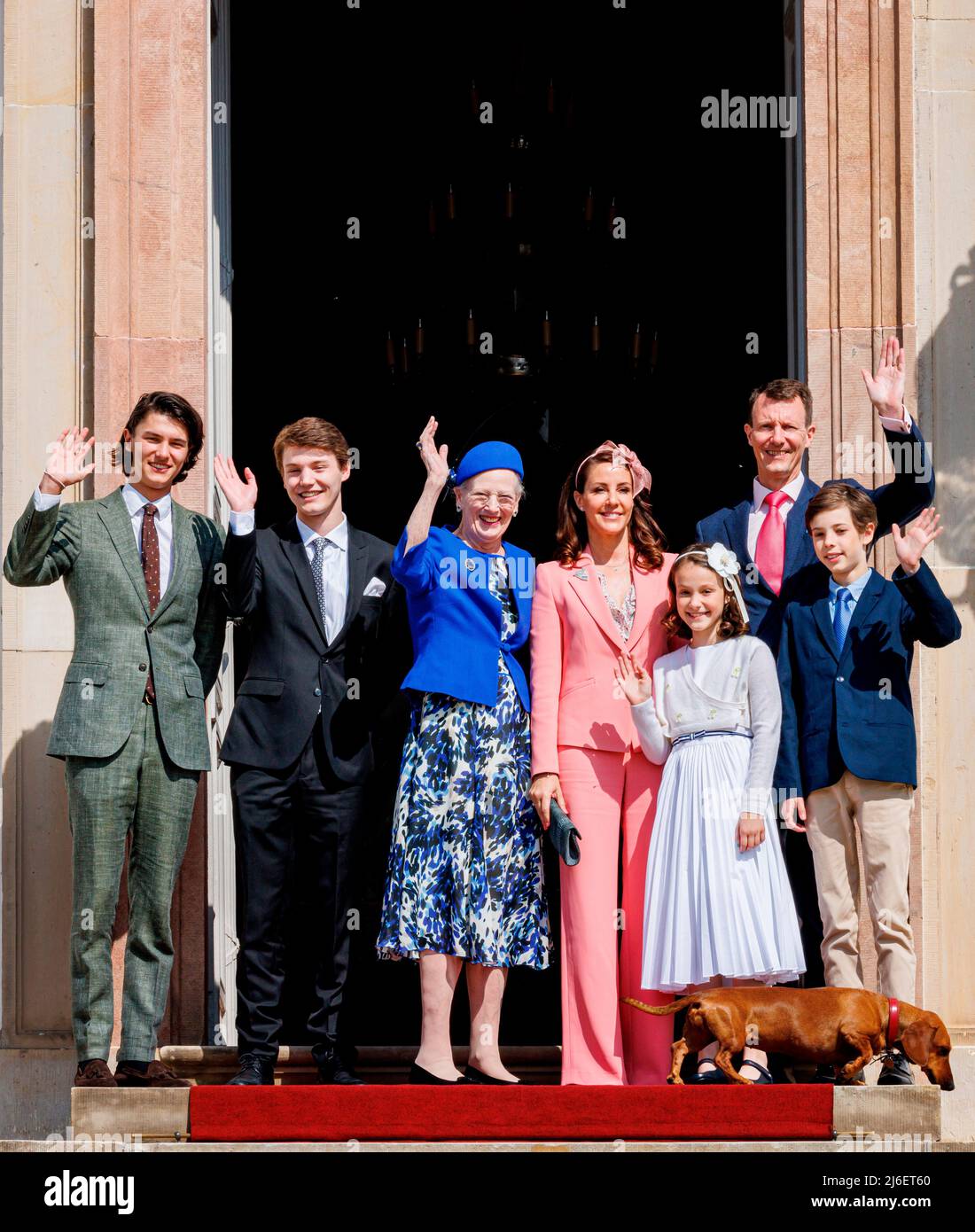 Queen Margrethe, Crown Prince Frederik, Crown Princess Mary, Prince ...