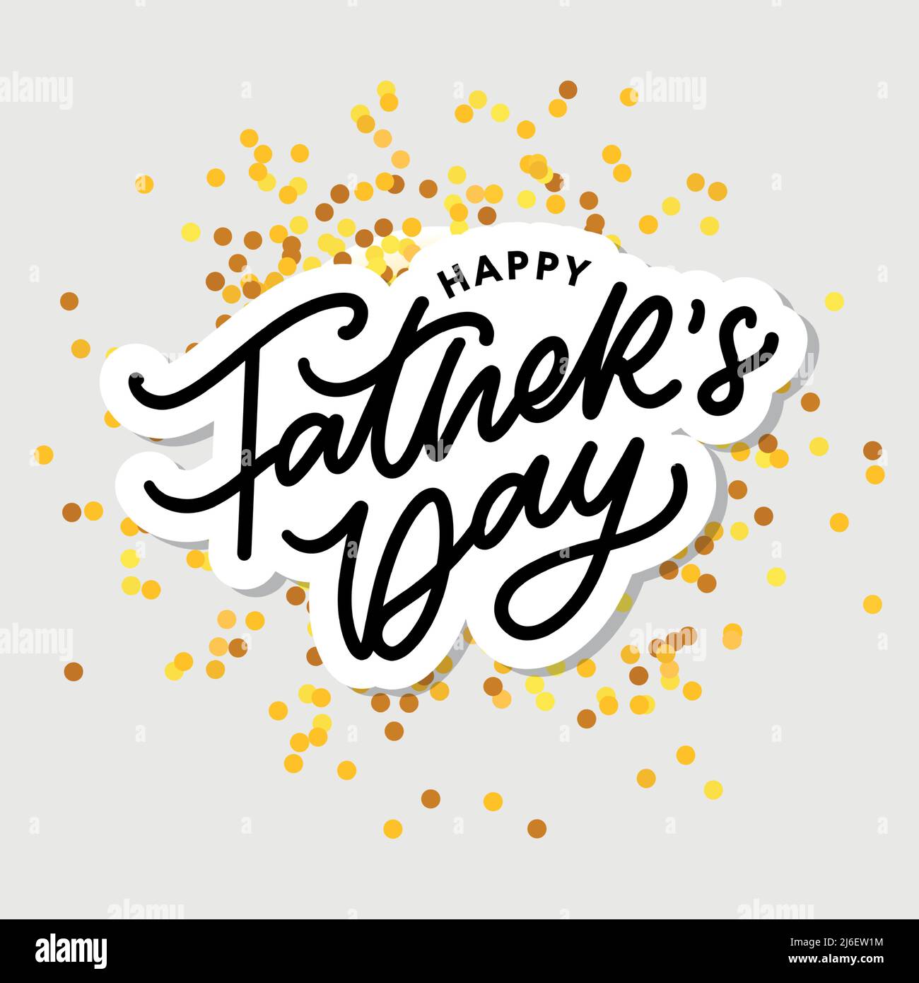 Happy Father s Day Calligraphy greeting card. Vector illustration Stock ...