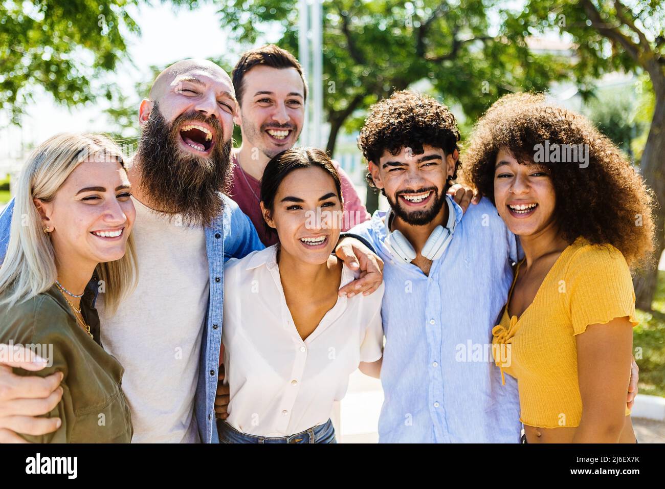 Group hug hi-res stock photography and images - Alamy