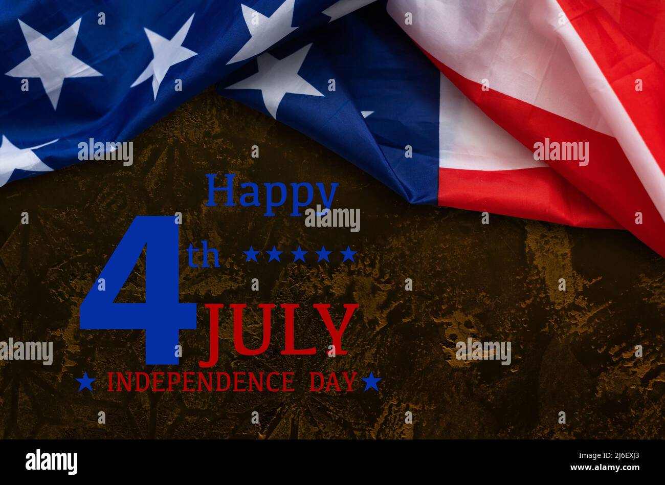 Happy 4th of July Over Distressed Wood Background Stock Photo - Alamy