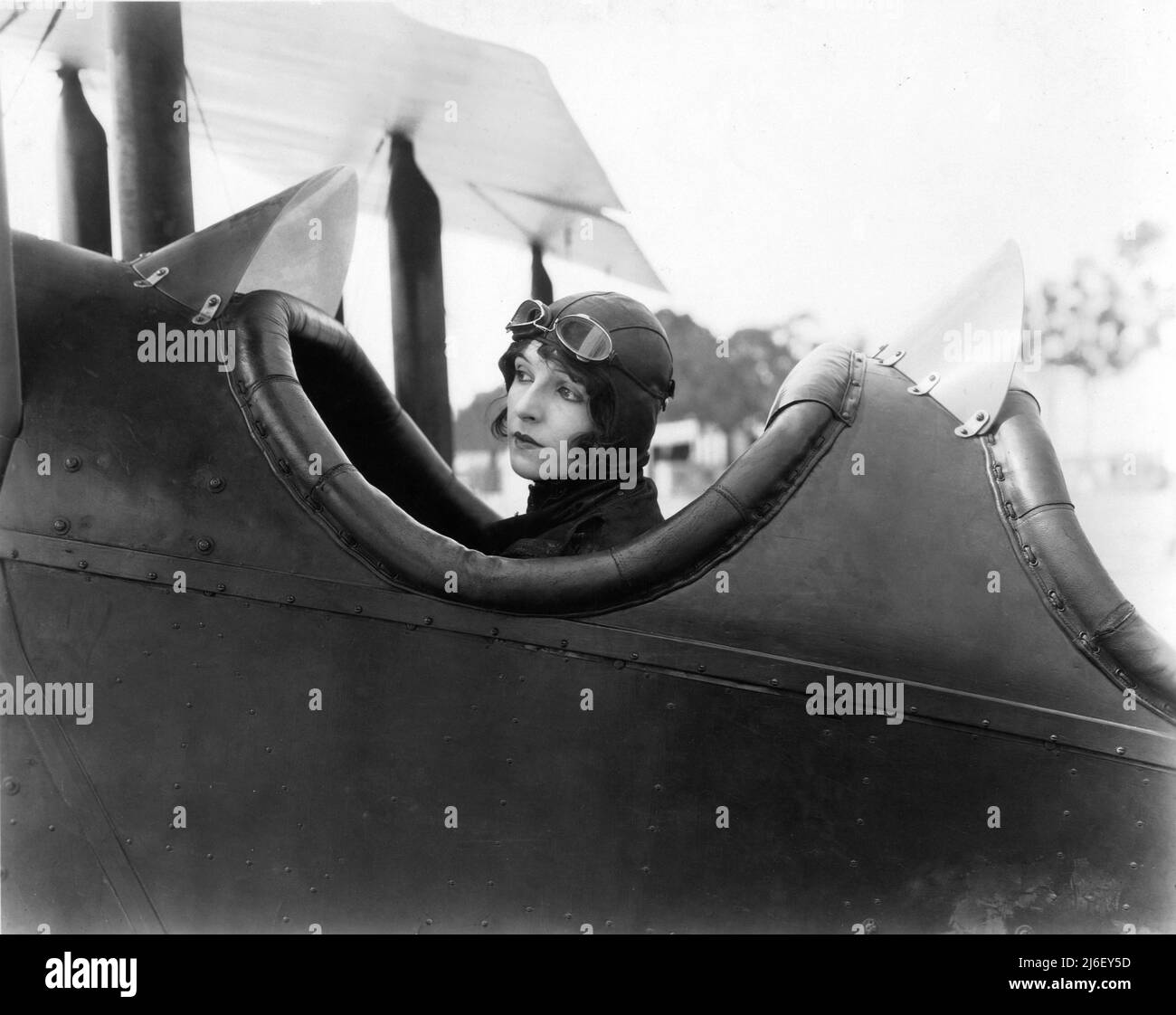 Silent Movie Actress HAZEL KEENER at Military Airfield in California ...