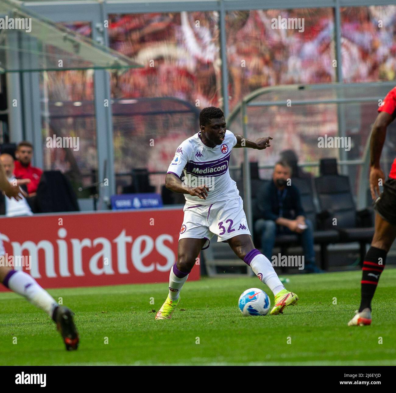 Alfred Duncan of ACF Fiorentina during the Italian championship Serie A ...