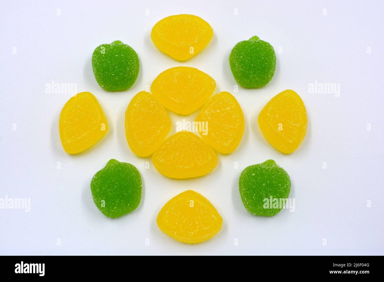 Beautiful and colorful sweet jelly candies made from natural juice in ...