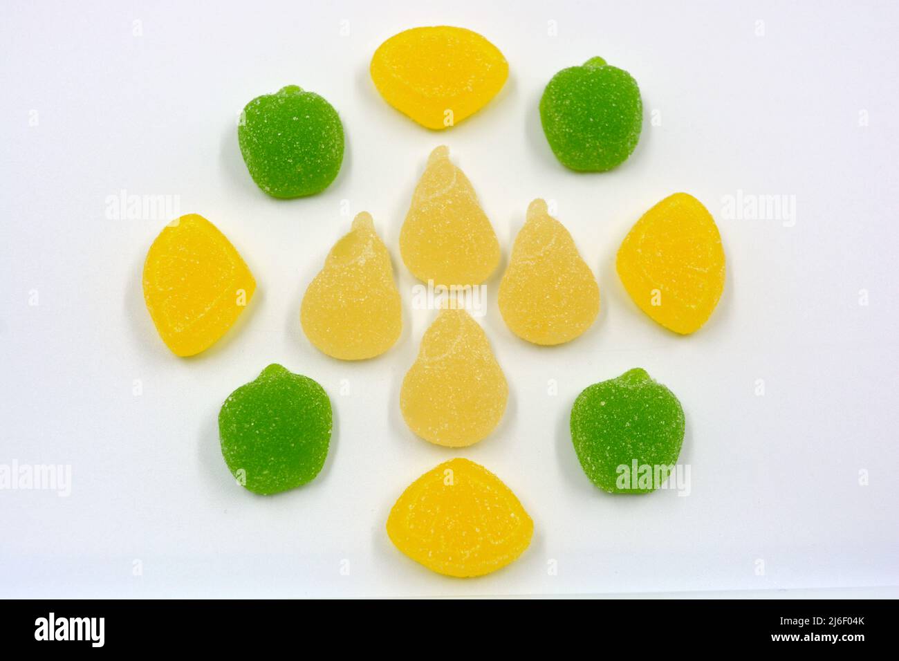 Beautiful and colorful sweet jelly candies made from natural juice in ...