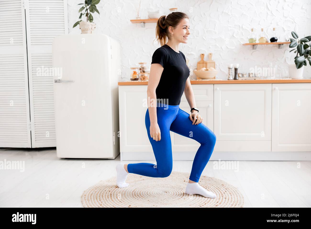 Blue Yoga Pants Outside