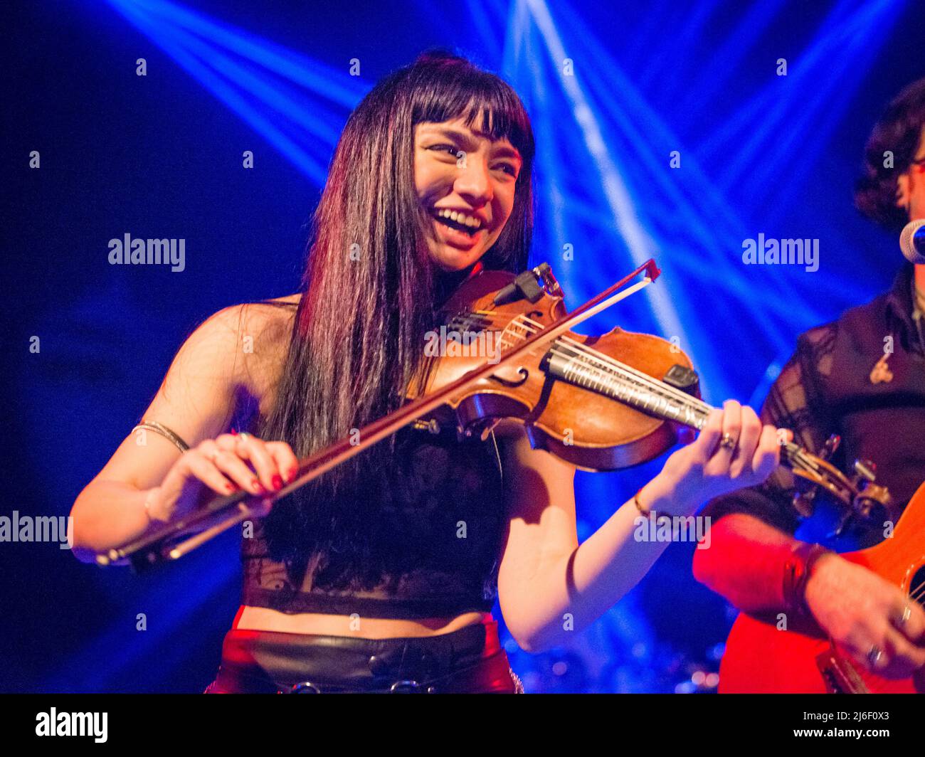 Grace Bond on vocals Stock Photo - Alamy