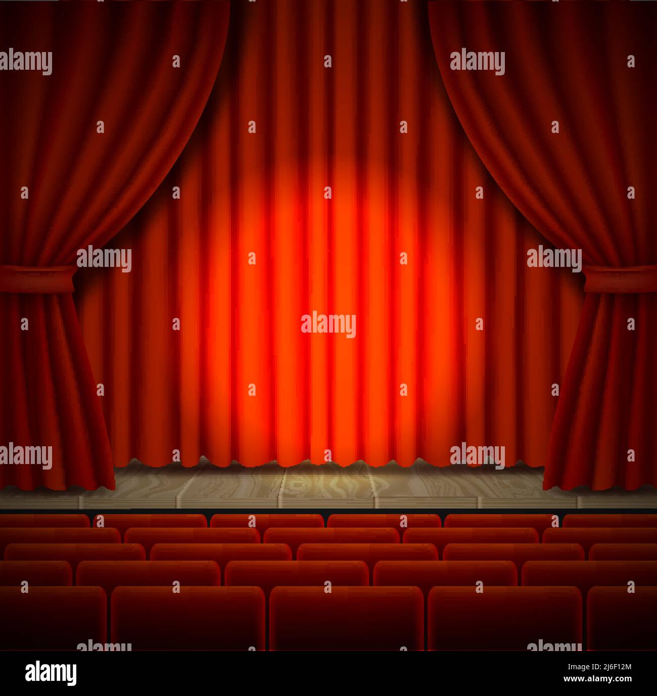 Concert stage vector realistic illustration Stock Vector Image & Art ...