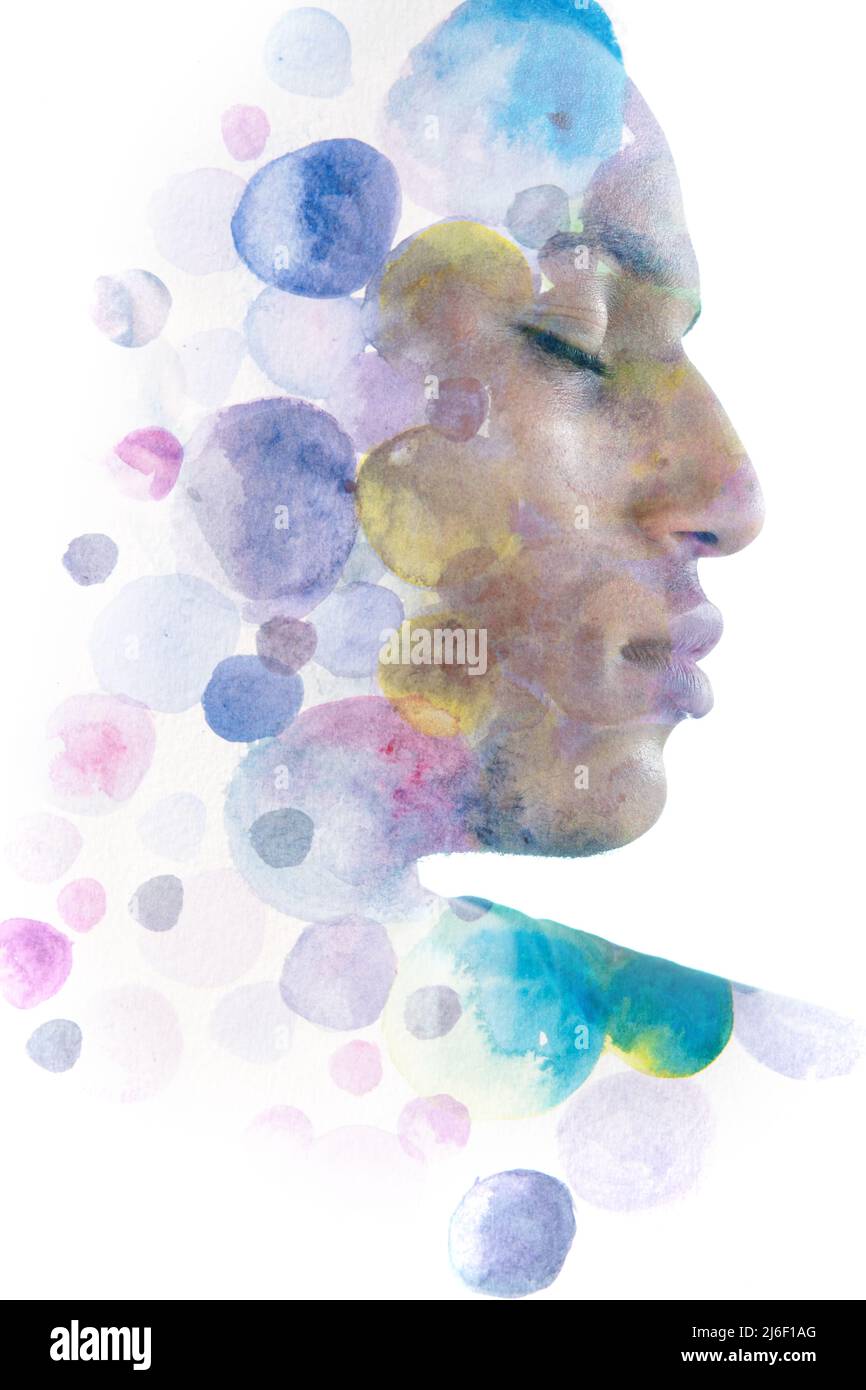 Abstract lonely person art hi-res stock photography and images - Alamy