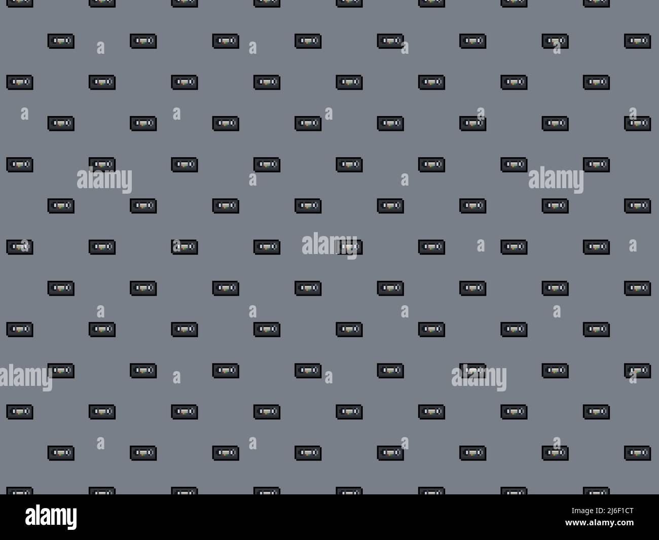 Pixel video tape background - high resolution seamless pattern Stock ...