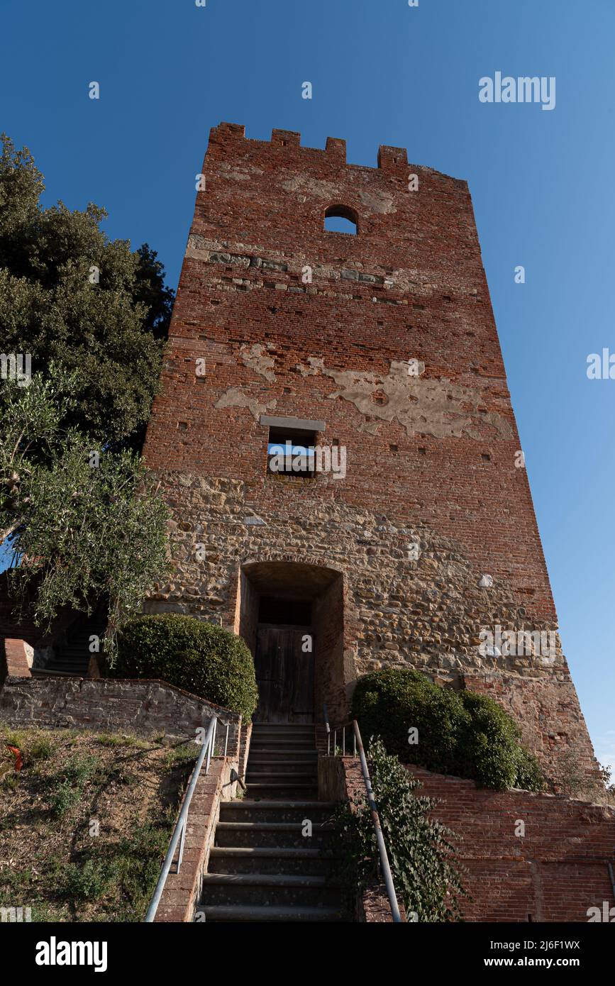 Fucecchio. Corsini Park. The fortified towers. Dominated by the majesty ...