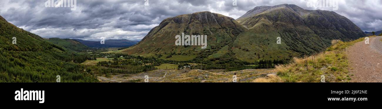 Multi Image Panorama of the Ben Nevis Range Taken from the West ...
