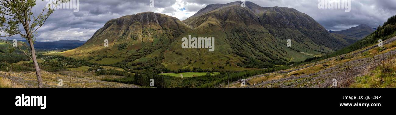 Multi Image Panorama of the Ben Nevis Range Taken from the West ...