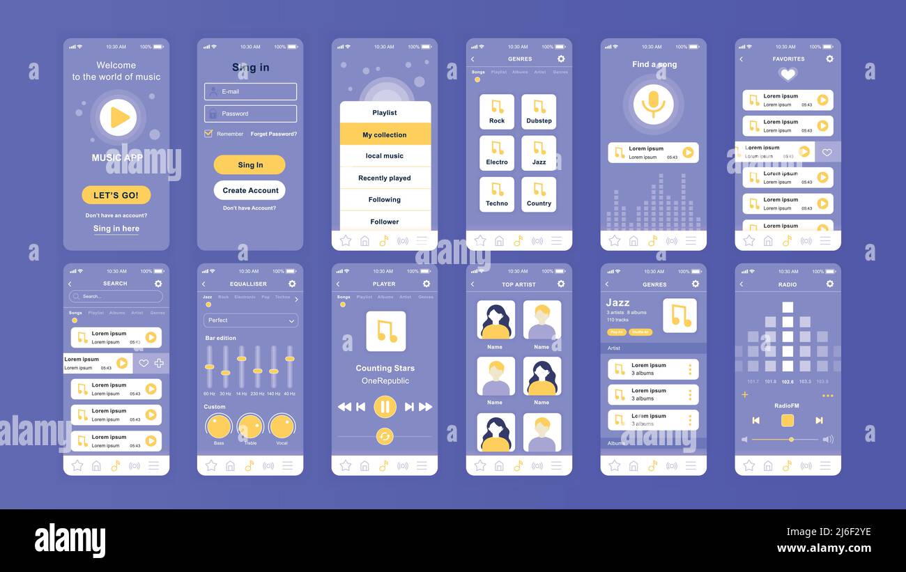 Wireframes vector vectors hi-res stock photography and images - Alamy