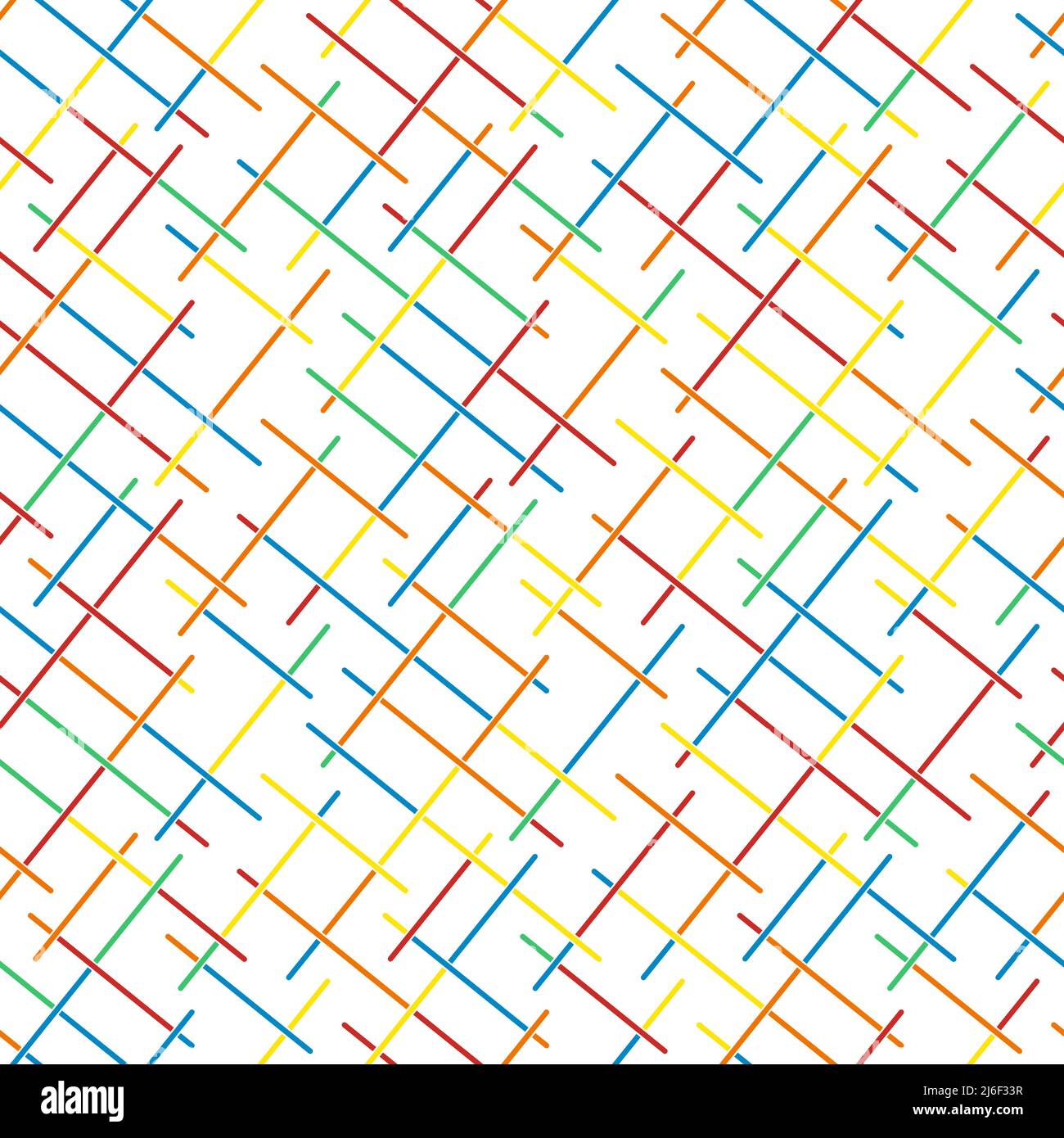 Seamless color abstract pattern of multicolored lines. Illustration for ...