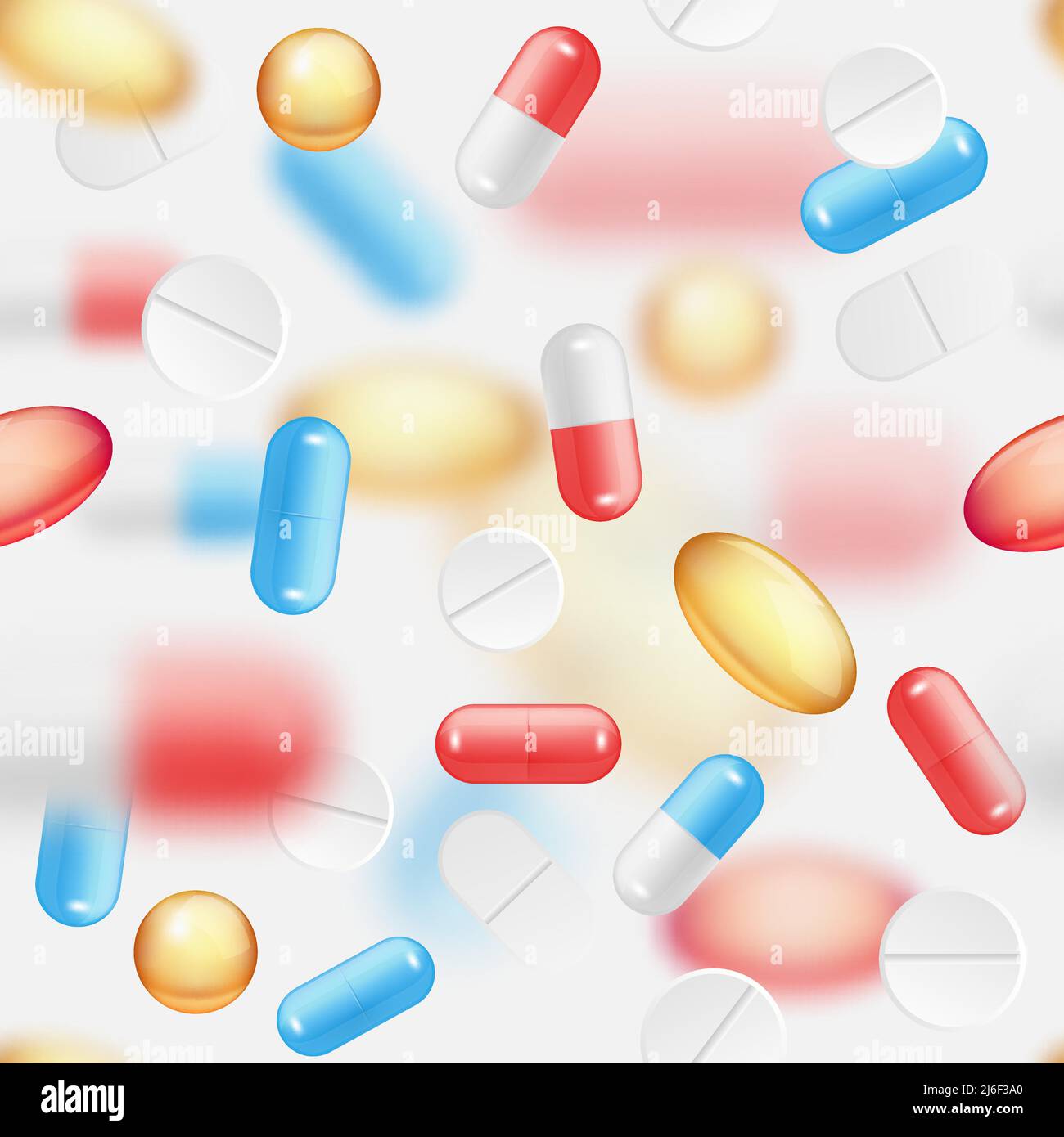 Falling pills vector seamless pattern Stock Vector Image & Art - Alamy
