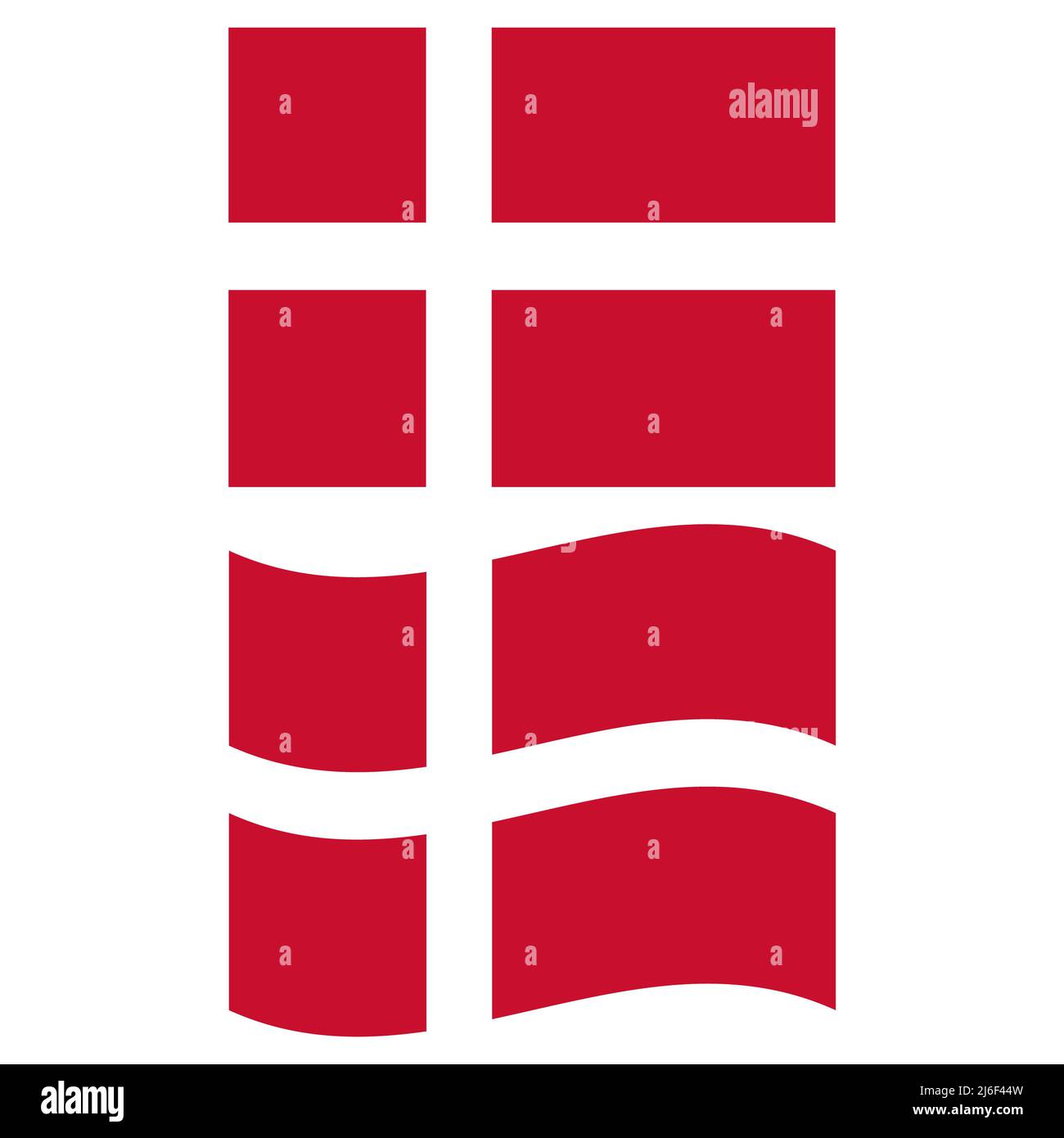 the national flag of Denmark. Denmark national flag waving. flat style ...