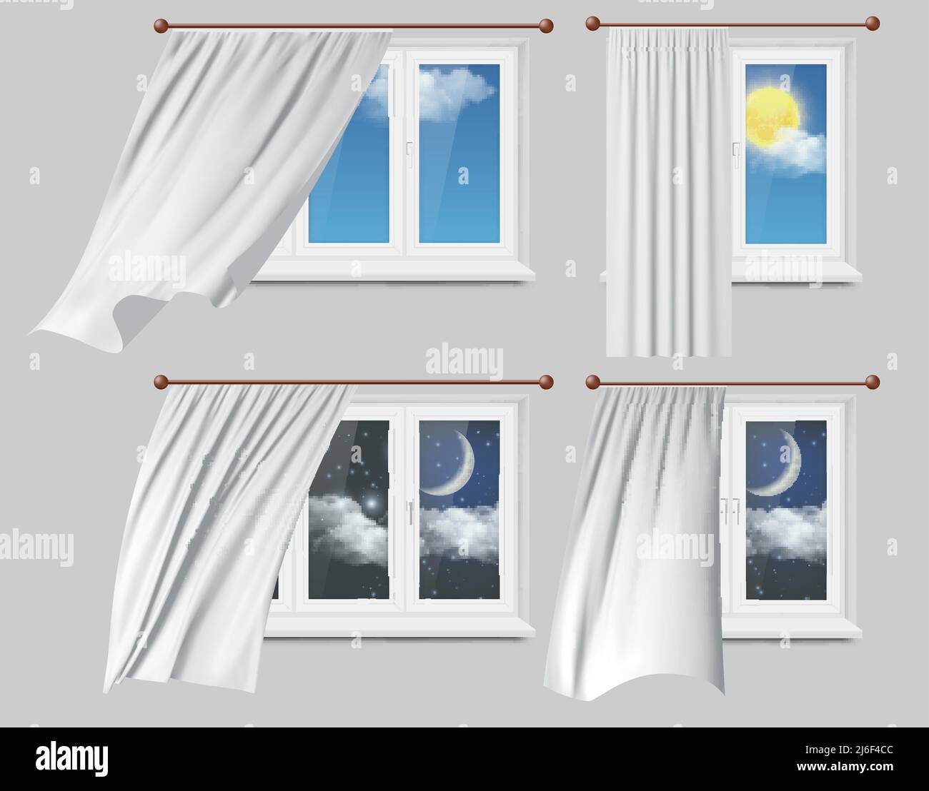 Fluttering white cloth vector Stock Vector Images - Alamy